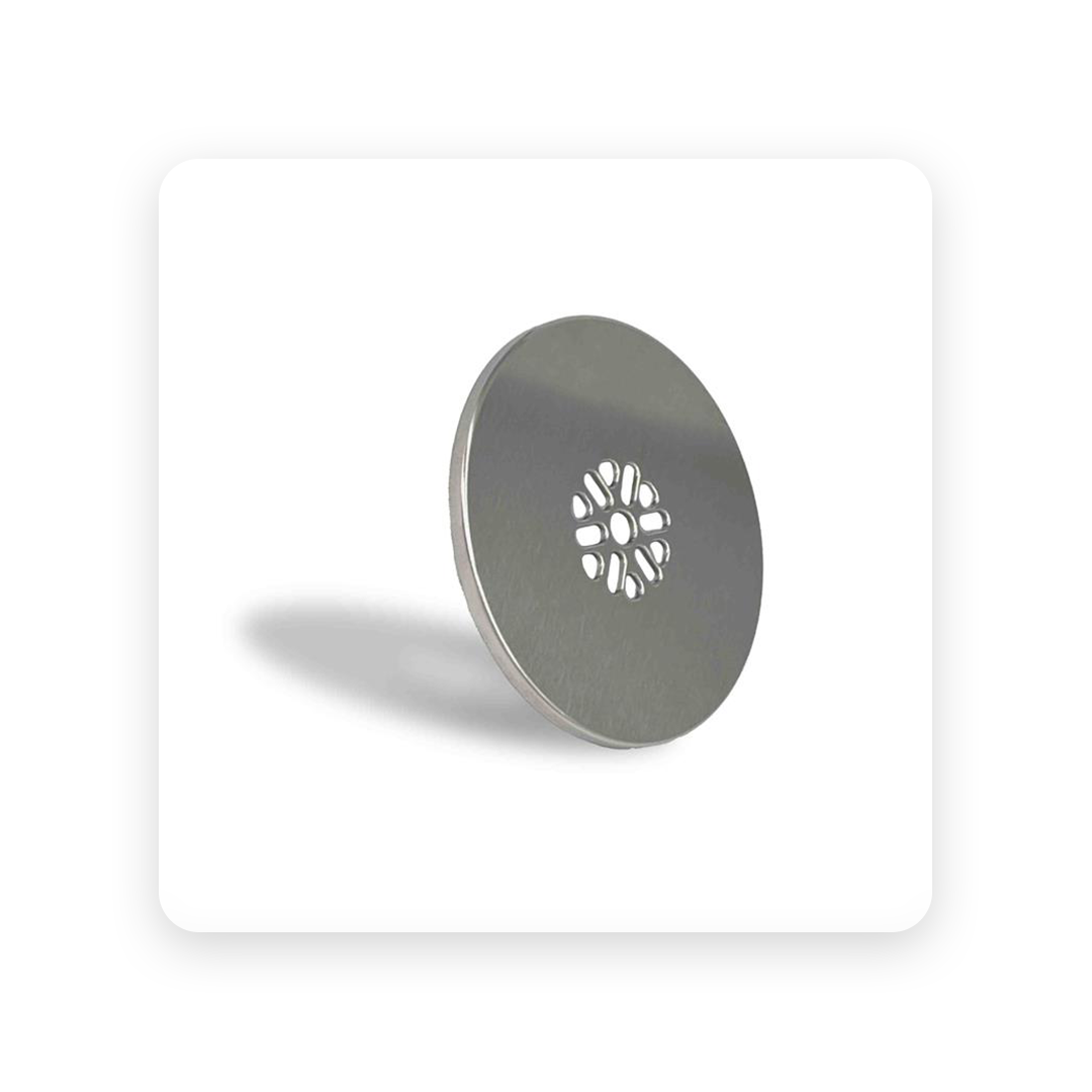 Nozzle plate square with 32mm hole (used also for lights, buttons and ...