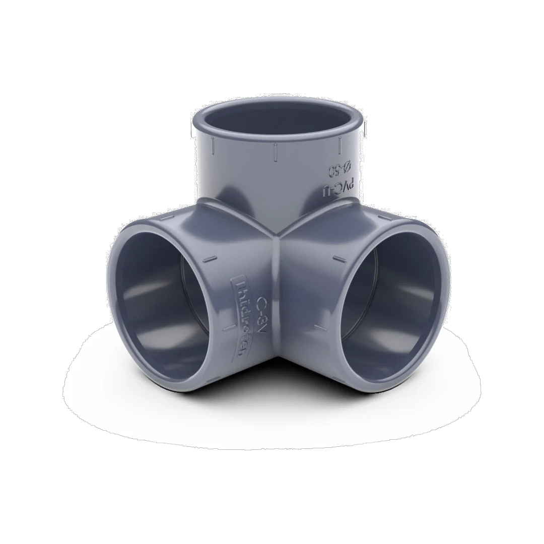 3-way 90° Elbow PVC Pressure